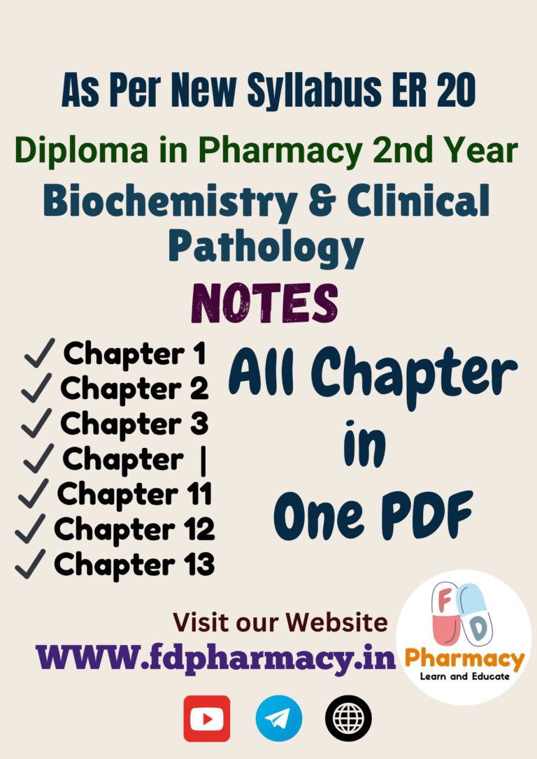 D.Pharma 2nd Year Notes – FDPharmacy