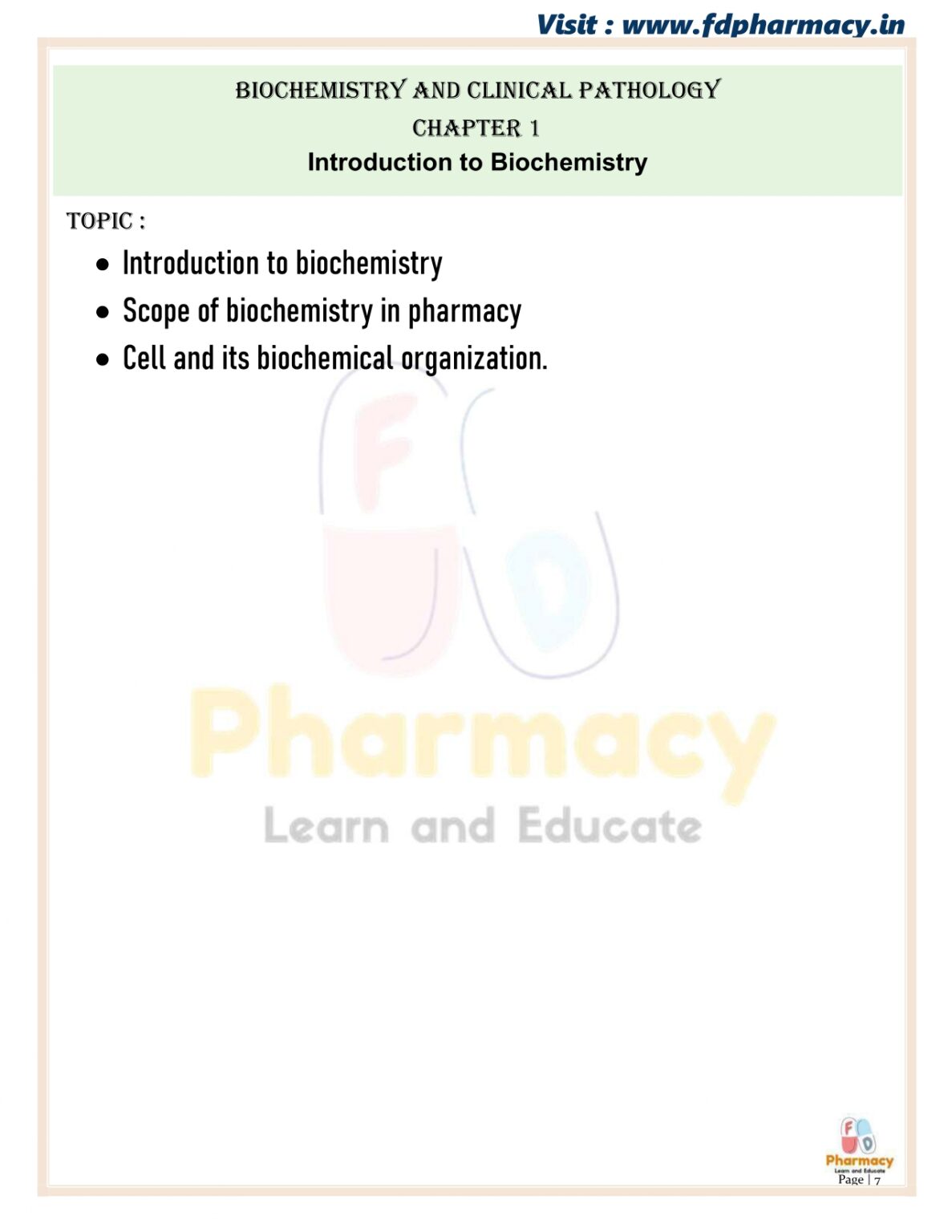 D.Pharma 2nd Year Notes – FDPharmacy