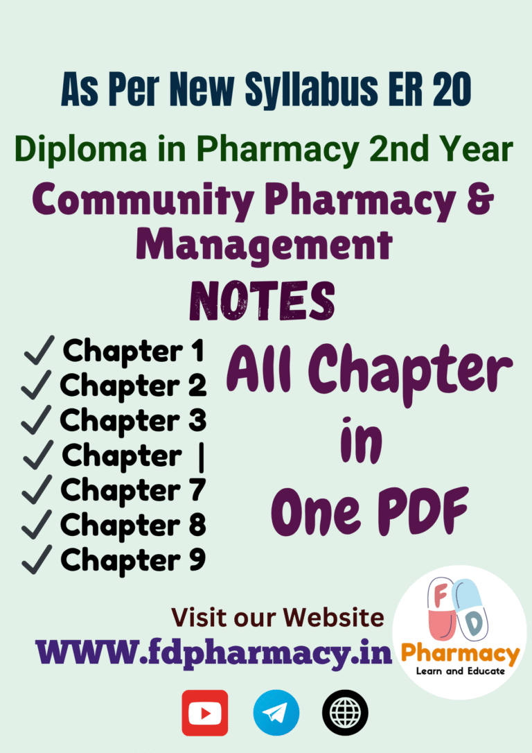 D.Pharma 2nd Year Notes – FDPharmacy