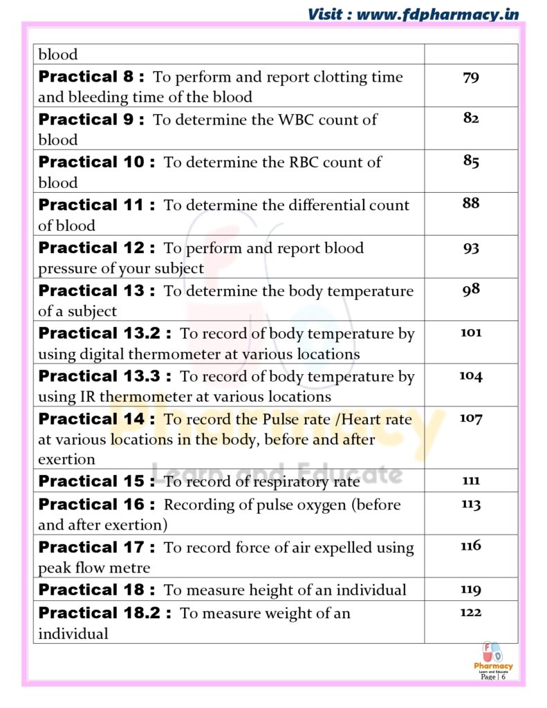 D.Pharma 1st Year Practical Manual – FDPharmacy