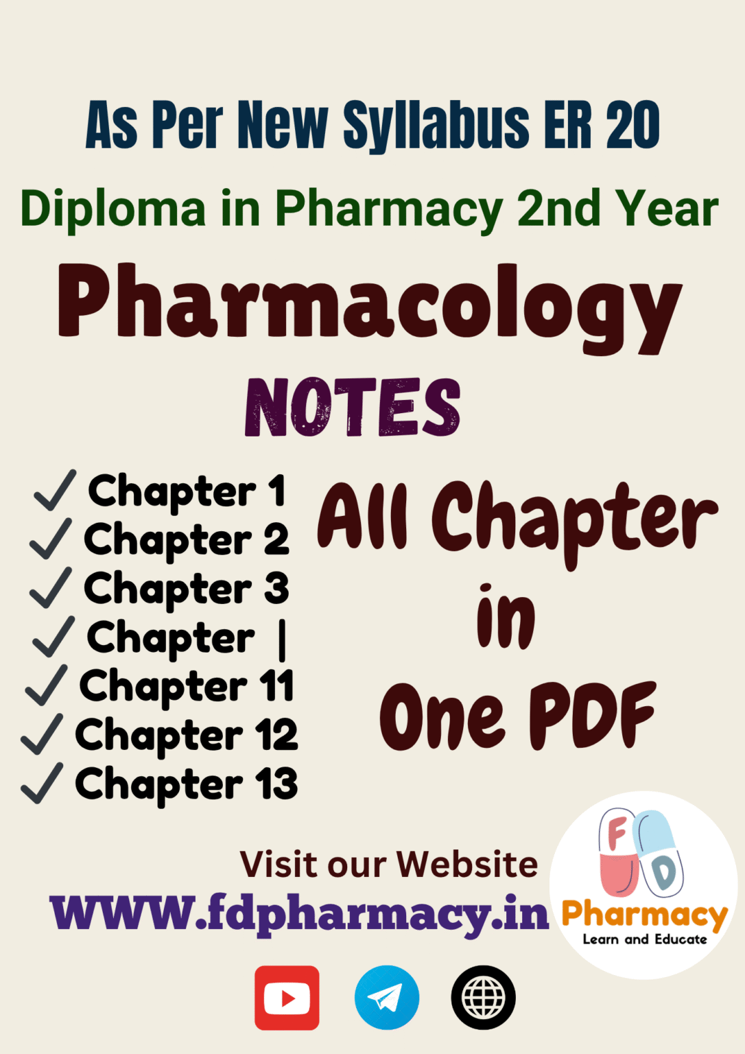 D.Pharma 2nd Year Notes – FDPharmacy