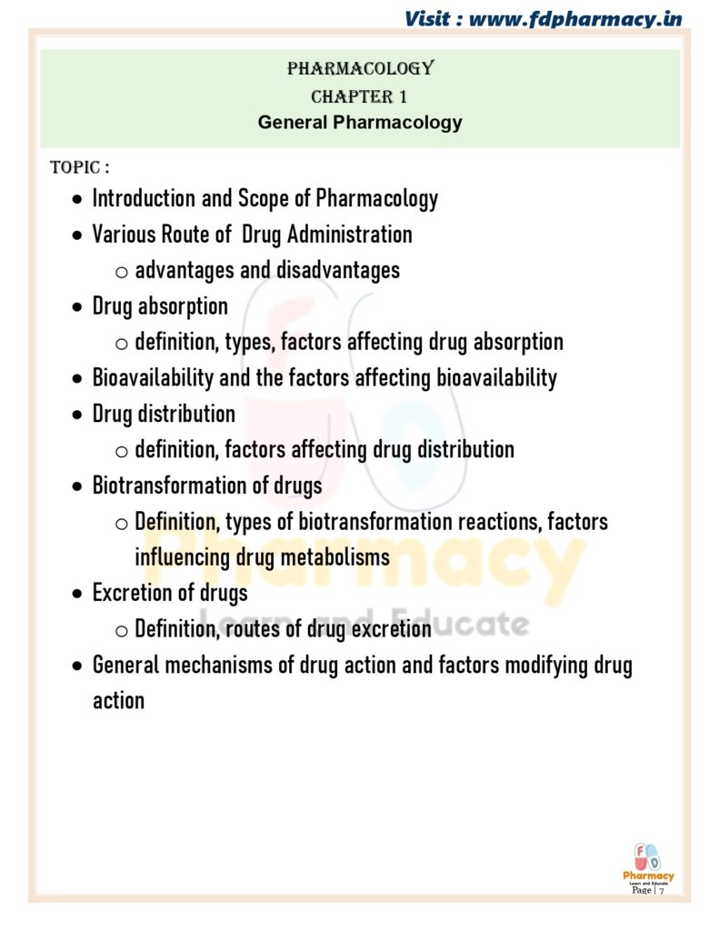 D.Pharma 2nd Year Notes – FDPharmacy
